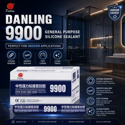 China Danling 9900 Multi-Purpose Silicone Sealant for Interior Construction for sale