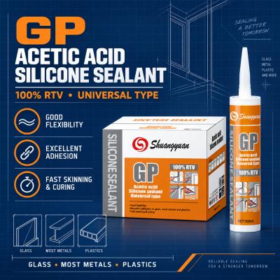 China GP Acetic Silicone Sealant for Construction and Maintenance for sale