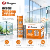 China Fast Curing Acetic Silicone Sealant for Large Glass Panels and Glass Installation for sale