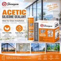 China GP 100% RTV Acetic Silicone Sealant for Glass Bonding and Fish Tank Sealing for sale