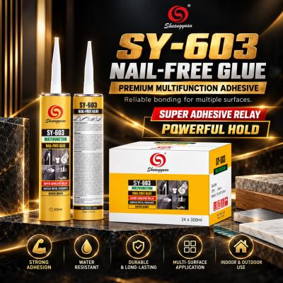 China High Bond Nail-Free Glue Multipurpose Adhesive for Interior Installation and Decoration for sale
