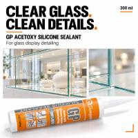 China GP 300ml Acetoxy Silicone Sealant for Window Glass Sealing and Interior Finishing for sale