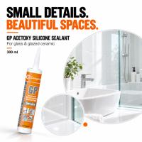 China GP 300ml Glass Silicone Sealant for Display Cabinet Joints and Interior Glass Detailing for sale