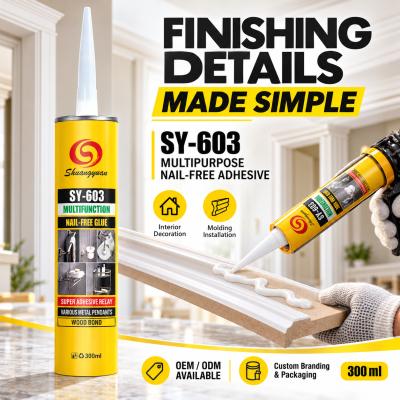 China SY-603 Multipurpose Nail-Free Construction Adhesive – 300ml for sale