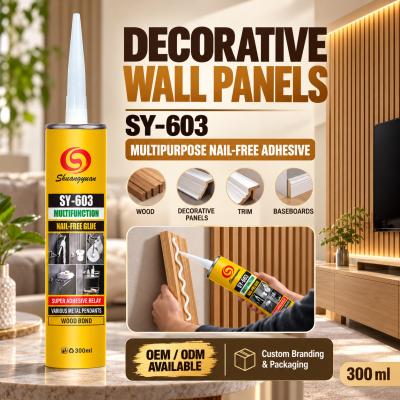 China SY-603 OEM/ODM Nail-Free Adhesive for Private-Label Brands for sale