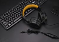 China Comfortable Gaming Headset Ps4 Ps5 , FCC Mobile Yellow Gaming Headphones for sale