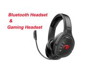China Ps4 Bluetooth Headset , 5.0 Bluetooth Red Lightweight Gaming Headset for sale