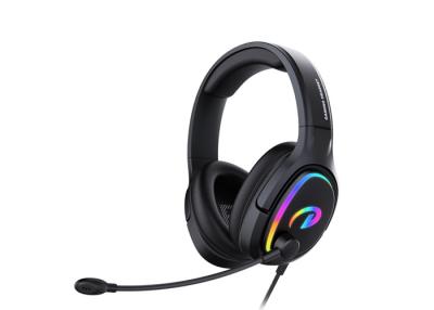 China Omnidirection Wired Gaming RGB Headphones 17000Hz 50mm Neodymium for sale