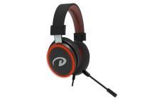 China Red Light Steel Headband Illuminated Gaming Headset Braided Wired for sale
