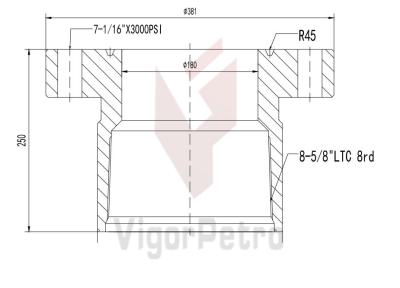 China ADAPTER FLANGE 7-1/16