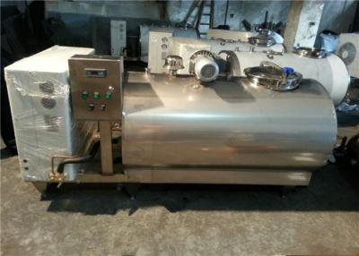 China Inox Milk Cooling Tank 10000L Horizontal Type with 74kW Refrigeration and 19.2kW Power for sale