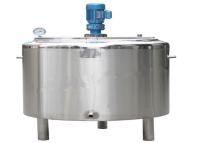 China 316/304 Stainless Steel Ice Cream Mixing Tank 300-3000L Capacity with Electric Steam Heating Jacket for sale