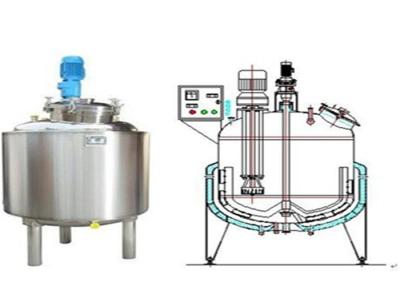 China Stainless Steel Fermentation Tank 1000L with High Shear Emulsifier 0-4000 RPM for Pharmaceutical and Cosmetic Industries for sale