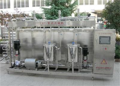 China 5000 LPH Milk Yogurt Tubular Flash Pasteurization Machine with PLC Touch Screen Control System for sale