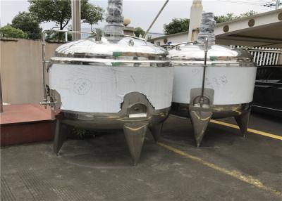 China Industrial Stainless Steel Fermentation Tanks 500-7000L Capacity with SUS304/SUS316L Construction for sale