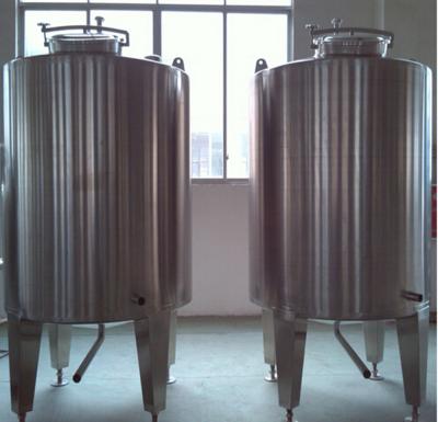 China Stainless Steel Jacketed Wall Milk Mixing Tank 500-7000L Capacity SUS304/SUS316L For Beverage Industry for sale