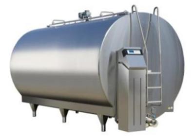 China Stainless Steel Milk Cooling Tank 200L-10000L Capacity with 5kW-70kW Refrigeration for Dairy Processing for sale
