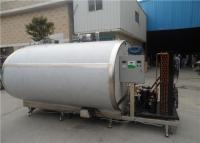 China 1000L-3000L Stainless Steel Milk Cooling Tank with 15kW Refrigeration and Air Compressor for sale