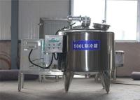 China 2000-6000L Stainless Steel Milk Cooling Tank with 15KW Air Compressor for Dairy Farms for sale