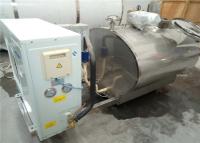 China Stainless Steel Milk Cooling Tank 4000L 8000L with Maneurop Compressor 380V for sale