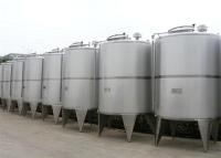 China Stainless Steel Jacketed Mixing Tanks 500-7000L with 60mm Insulation for Beverage & Dairy Processing for sale
