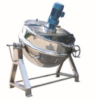 China Stainless Steel Steam Jacketed Kettle with Mixer & Scraper - 50L to 1000L Capacity, 0.3-0.9 MPa Steam Pressure for sale
