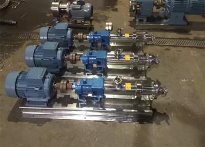 China Sanitary Stainless Steel Food Grade Juice Beverage Screw Pump 60m³/h Flow 0.6MPa Pressure for sale