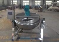 China Stainless Steel Tomato Jam Tilting Steam Kettle 50-500L Capacity with Automatic Agitation & Hydraulic Tilting for sale