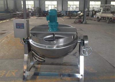 China Stainless Steel Tomato Jam Tilting Steam Kettle 50-500L Capacity with Automatic Agitation & Hydraulic Tilting for sale