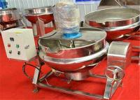 China Industrial Steam Jacketed Kettle 500L-600L for Sauce Jam Paste Production with 35 RPM Mixing Speed for sale