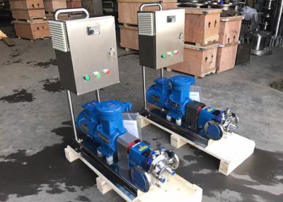 China KQ1T-30T Food Grade Lobe Rotor Pump 62m³/h 12 Bar with Console and Hopper for sale