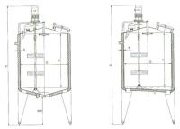 China Semi-Automatic Ice Cream Production Line with Aging Tank - 300L to 3000L Capacity, 36 RPM Mixing Speed for sale