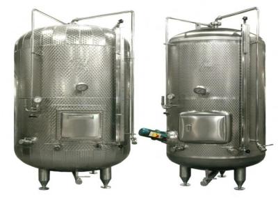 China Food Grade SS304 Wine Fermentation Tank 500-20000L Capacity with Steam Heating and Mixing System for sale