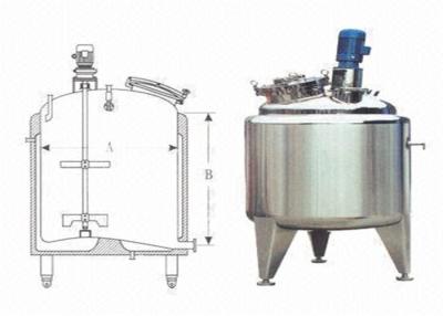 China 3000L 316 Stainless Steel Milk Cooling Tank with Electric Heating and Mixer for Beverage Factory for sale