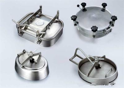 China Stainless Steel Pressure Vessel Manhole Cover 150-600mm with 304/316L Material Options for sale