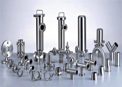 China 3A Stainless Steel Pipe Fittings DN10-DN200 for Milk & Juice Processing Lines - AISI304/316L for sale