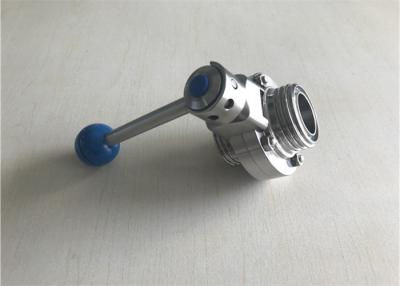 China Sanitary Stainless Steel 304 Threaded Butterfly Valve 1/2-10 Inch with EPDM Seal for Industrial Pipe Systems for sale
