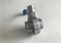 China SS304/SS316 Sanitary Butterfly Valve 1 Inch Threaded Connection DN15-DN150 0.6-1.6Mpa Pressure Range for sale