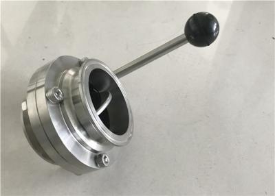 China SS304 Sanitary Tri Clamp Butterfly Valve with Multi-Position Plastic Handle - 3/4