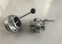 China Pneumatic Sanitary Butterfly Valve Stainless Steel 304/316L Clamp Type DN15-150 & 1/2