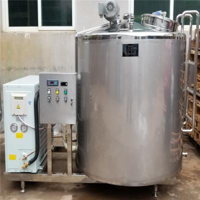 China 1000L 2000L Stainless Steel Milk Cooling Storage Tank 380V 50Hz for sale