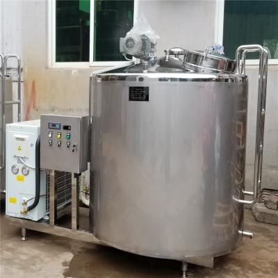 China Stainless Steel Milk Cooling Tank 2000L 3000L 5000L Capacity with 6KW Power and R404A Refrigerant for sale