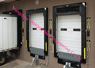 PVC Fabric Loading Dock Sectional Seal Lifting Industrial Garage Doors With Remote Operations