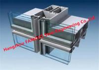 China Modular Insulated Laminated Unitized Glass Facade Curtain Wall  PVDF Coating for sale