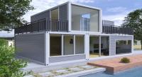China Fire Proof 40ft Prefabricated Steel Structure Villa House - 6055×2990×2896mm Dimensions, 3-Hour Installation for sale