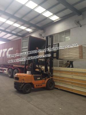 China PU Insulated Cold Room Panels 50-200mm Thickness for -50°C to +22°C Temperature Range with 960mm Width for sale