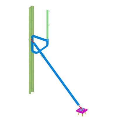 China Snap In Self Locking Steel Bracing System for ICF Walls - 3000mm Length, 30kg Weight for sale