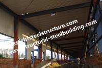 China Q235 Q345 Grade Industrial Steel Buildings , Building Steel Site Prefab Steel Buildings for sale