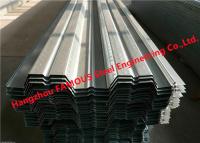 China Galvanized Metal Floor Deck 0.8-2mm Thickness 1500-11800mm Length for Composite Concrete Slabs for sale