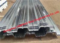 China Galvanized Metal Floor Deck 0.8-2mm Thickness 1500-11800mm Length for Composite Concrete Slabs for sale